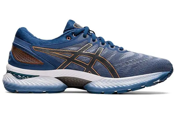 Asics Gel-nimbus 22 Athletic Sneakers - Grey/blue