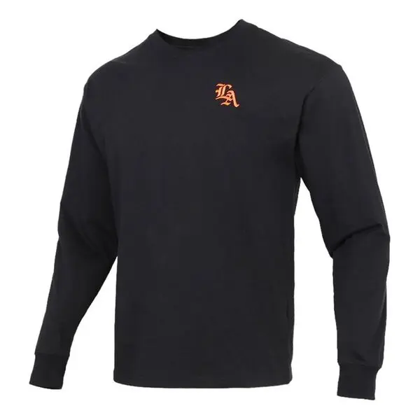 Nike Lebron Embroidered Crew-neck Long Sleeve - Black