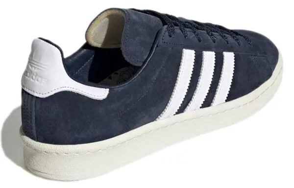 Adidas Campus 80s Low Top Sneakers - Dark Blue/white