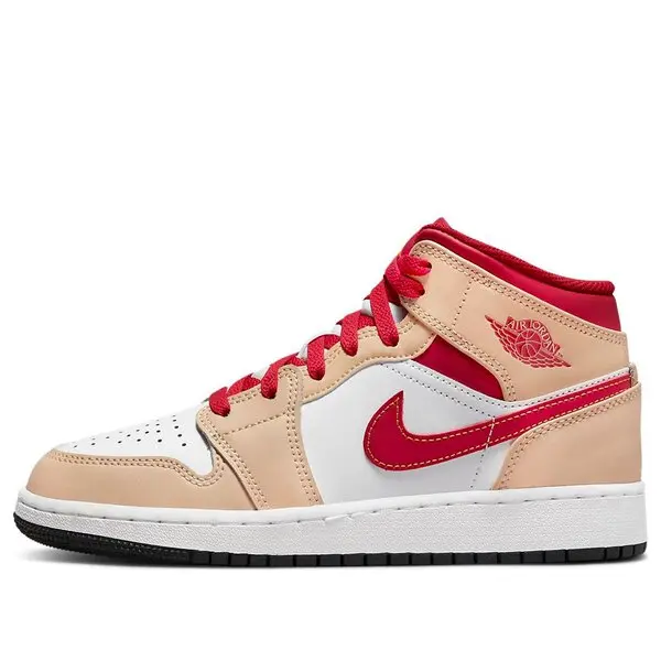 JORDAN 1 Mid Sneakers - Yellow/white