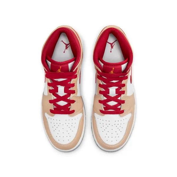 JORDAN 1 Mid Sneakers - Yellow/white