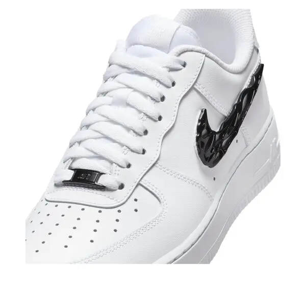 Nike Force 1 Low "liquid Metal Swoosh" Sneakers - White/black