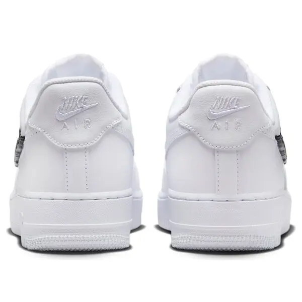 Nike Force 1 Low "liquid Metal Swoosh" Sneakers - White/black
