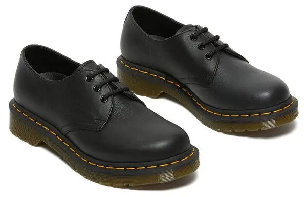 Dr. Martens 1461 Virginia Leather Lace-up Oxfords - Black
