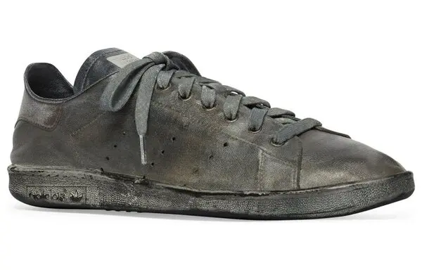 Balenciaga X Adidas Originals Stan Smith "vintage" Sneakers - Black
