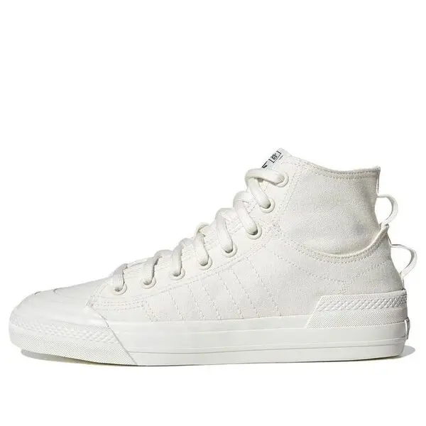 Adidas Nizza High Top Lace-up Sneakers - White
