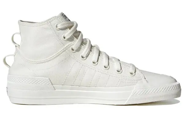 Adidas Nizza High Top Lace-up Sneakers - White