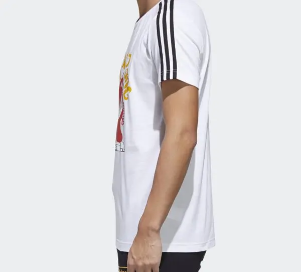 Adidas Neo Panda 3-stripes Graphic T-shirts 'white Red
