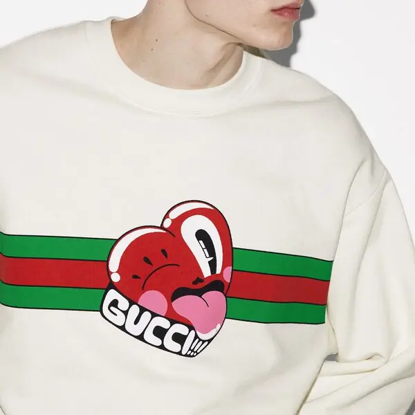 Gucci Cotton Jersey Sweatshirt With Graphic Print