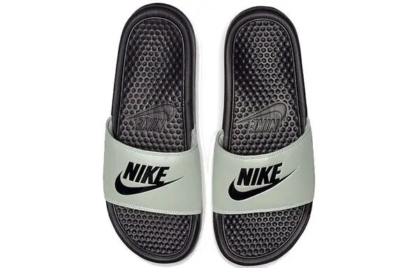 Nike Benassi Jdi 'spruce Aura' Slides - Spruce Aura/black
