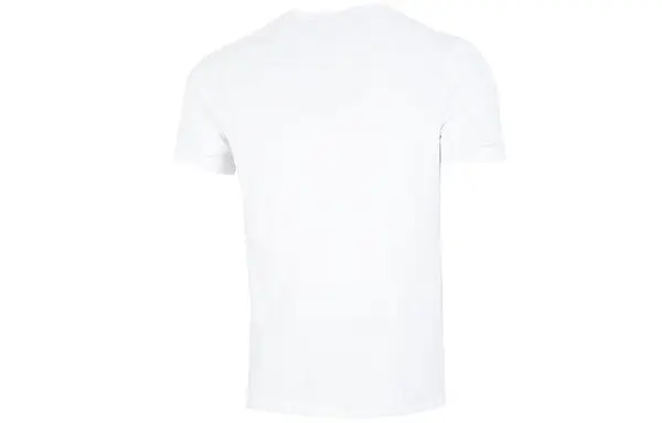 Nike Just Do It Logo Alphabet Printing Round Neck Short Sleeve White T-shirt - Default Color