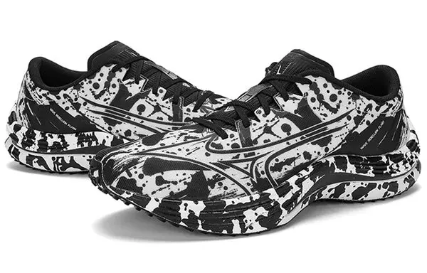 Mizuno Wave Rebellion Flash Athletic Sneakers - Black/white