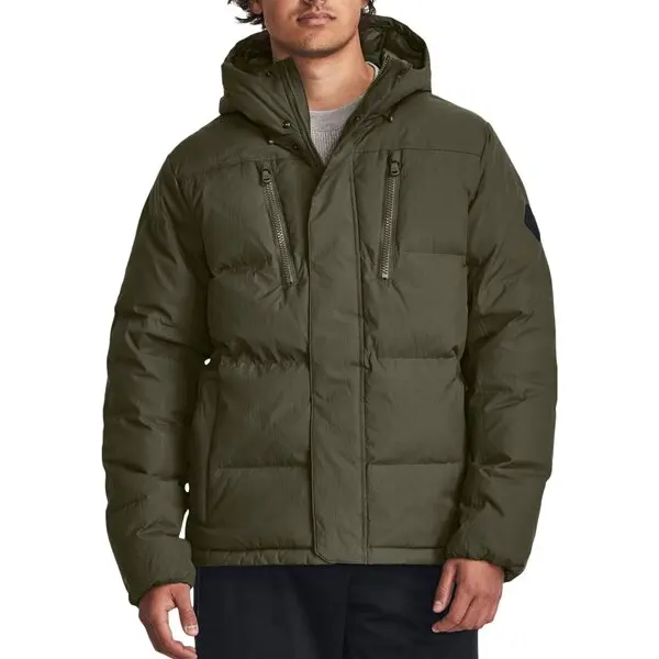 Under Armour Coldgear Infrared Fleece Down Jacket - Olive Green