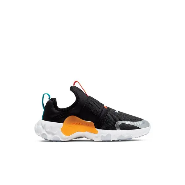 Nike React Presto Extreme "black Laser Orange" Sneakers - Black/silver/blue