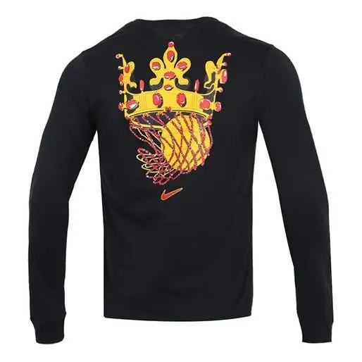Nike Lebron Basketball Graphic Long Sleeve T-shirt - Black