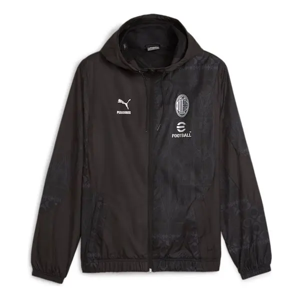 PUMA X Ac Milan Pleasures Football Pre-match Jacket - Black