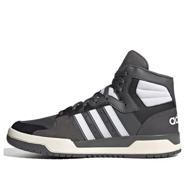 Adidas Entrap Mid High Top Sneakers - White/grey