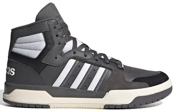 Adidas Entrap Mid High Top Sneakers - White/grey