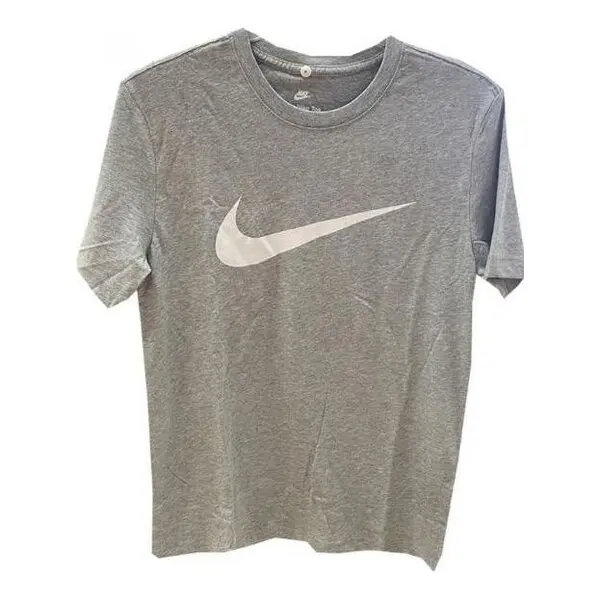 Nike Logo Printed Loose Fit T-shirt - Grey