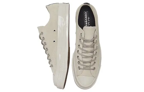 CONVERSE Chuck 70 Low Top "digital Terrain String" Sneakers - White/brown