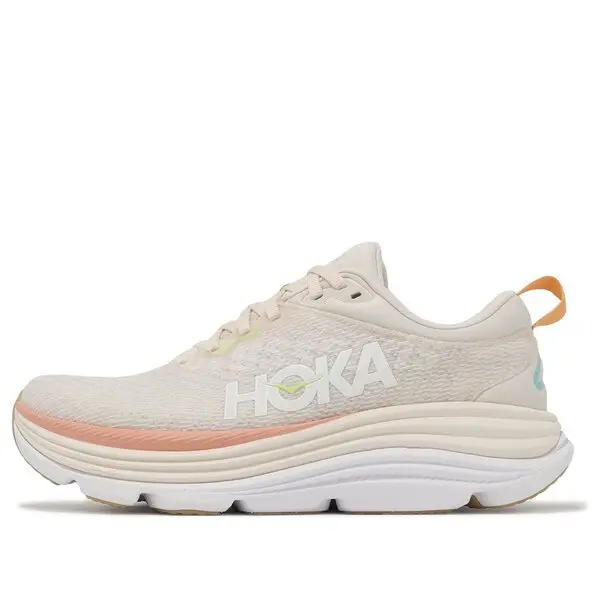 Hoka One One Gaviota 5 Wide Sneakers - Beige/white
