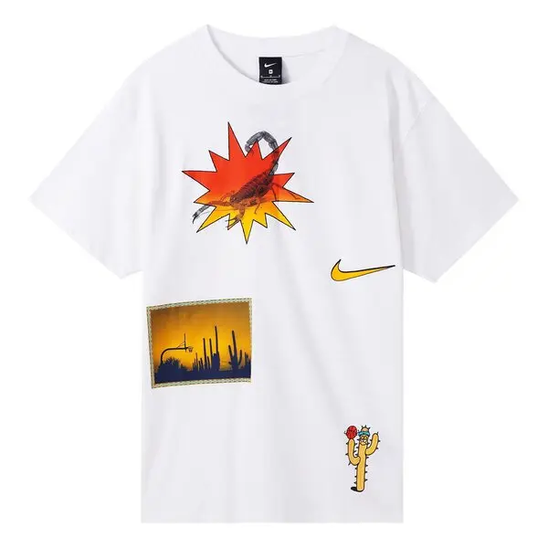 Nike Exploration Sports Printed Tee - White