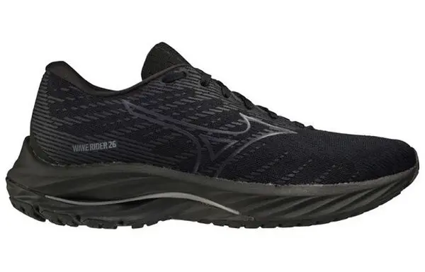 Mizuno Wave Rider 26 Dark Grey - Black