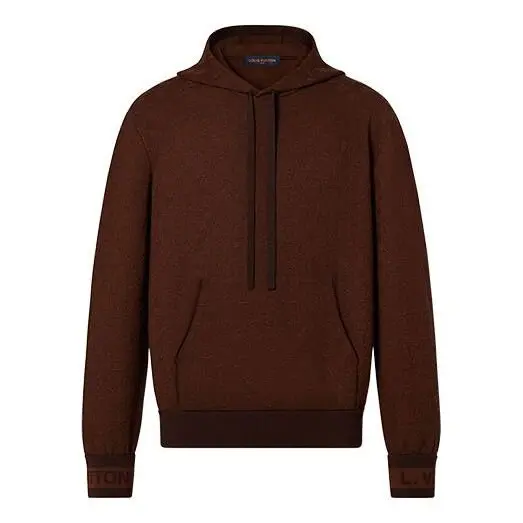 LOUIS VUITTON Drawstring Hooded Pullover - Brown
