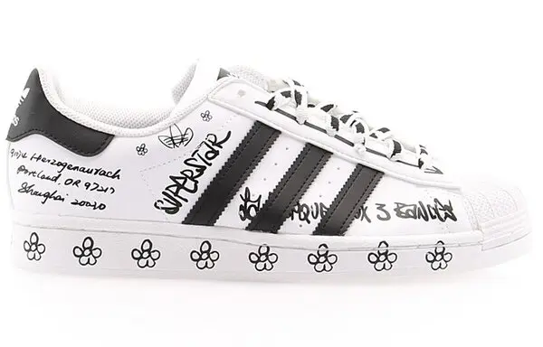 Adidas Superstar 'sharpie Pack Graffiti White Black' Sneakers