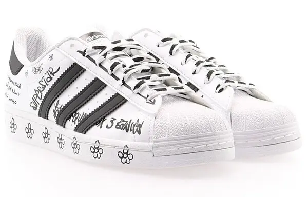 Adidas Superstar 'sharpie Pack Graffiti White Black' Sneakers