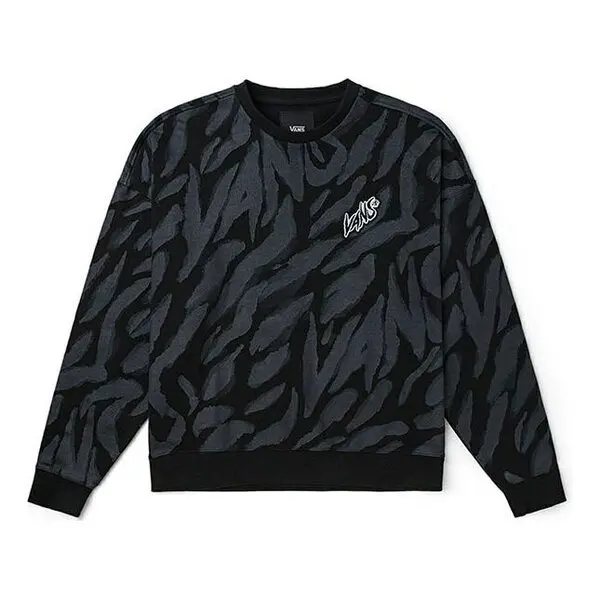 VANS Pullover With Tiger Stripe Print - White