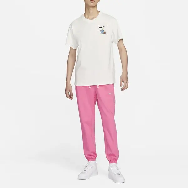 Nike Dri-fit Standard Issue Logo Pants - Pink