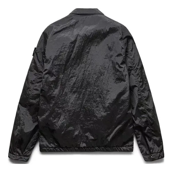 Stone Island Compass Patch Zipped Jacket - Black