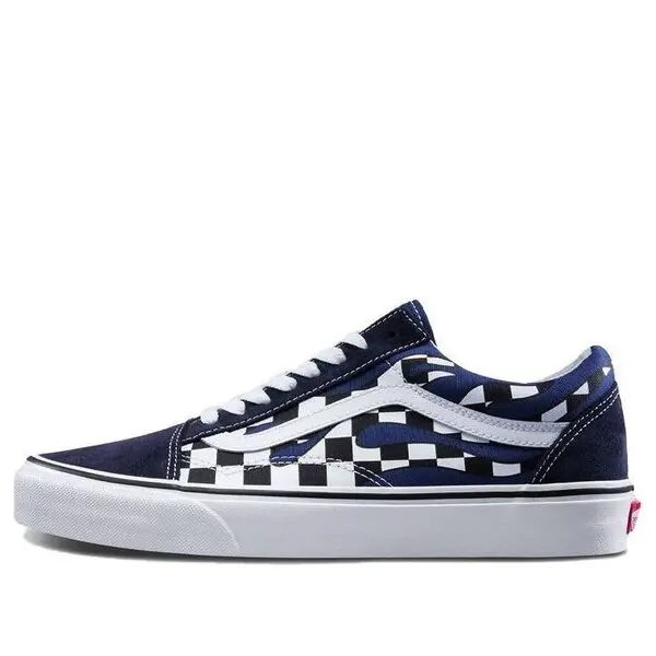 VANS Old Skool Checker Flame Sneakers - Black
