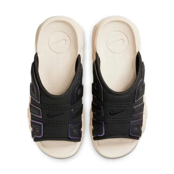 Nike More Uptempo Slide - Black/sanddrift