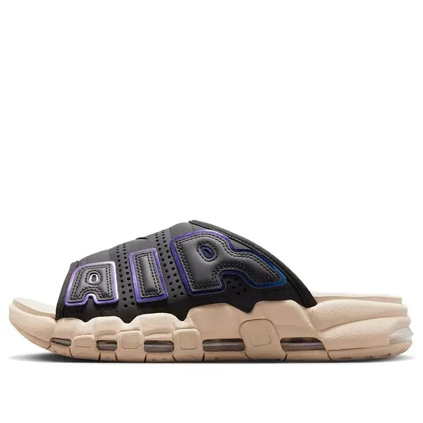 Nike More Uptempo Slide - Black/sanddrift
