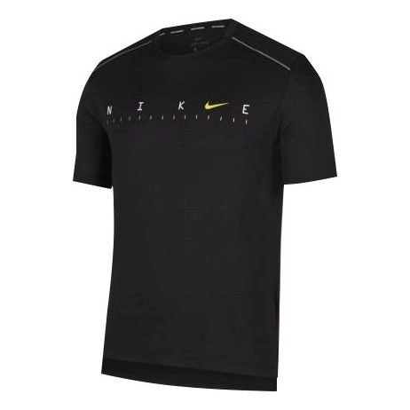 Nike Dri-fit Miler Future Fast Short Sleeve - Black