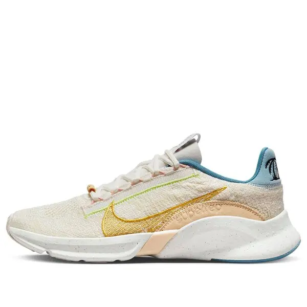 Nike Superrep Go 3 Flyknit Next Nature Sneakers - White/gold