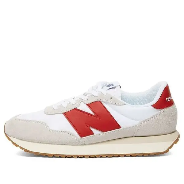 NEW BALANCE 237 Low Top Sneakers - White/red