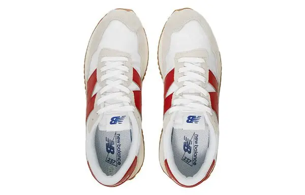 NEW BALANCE 237 Low Top Sneakers - White/red