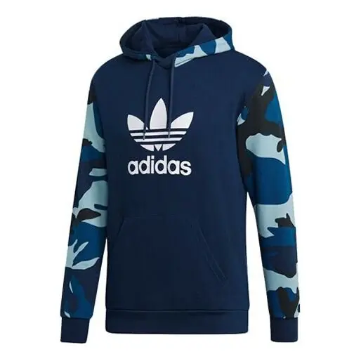 Adidas Originals Camouflage Print Hoodie - Blue