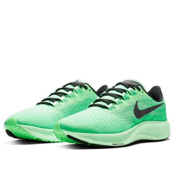 Nike Zoom Pegasus 37 Athletic Sneakers - Green/black