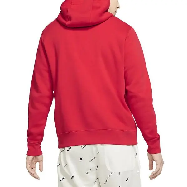 Nike Club Fleece Pullover Hoodie - Red