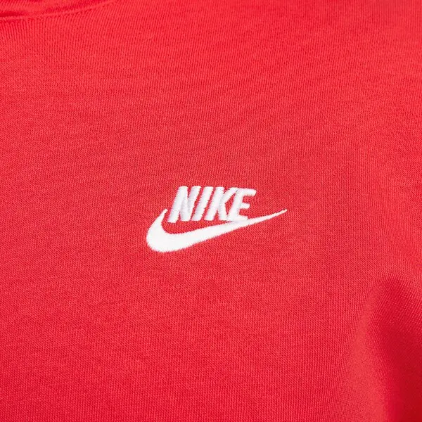 Nike Club Fleece Pullover Hoodie - Red