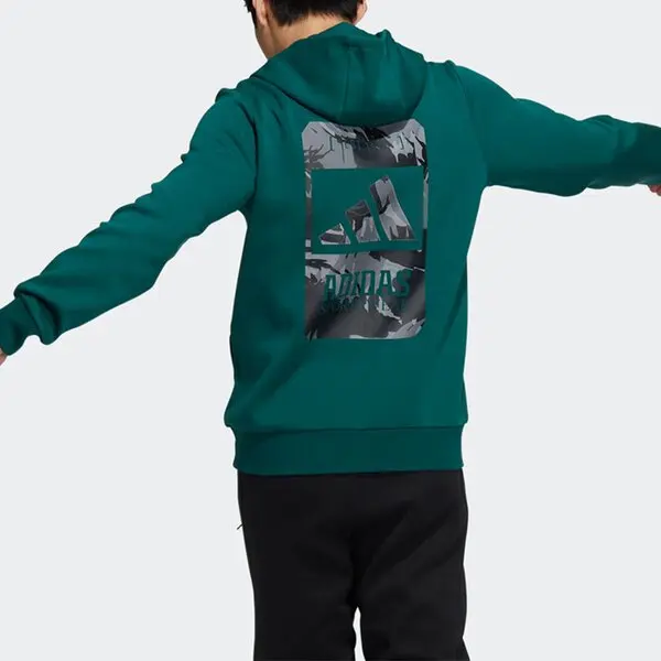Adidas Back Logo Sports Hoodie