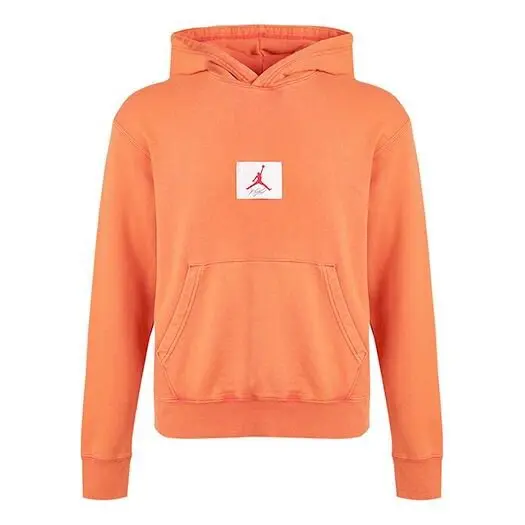 JORDAN Air Flight Embroidered Print Hoodie - Red