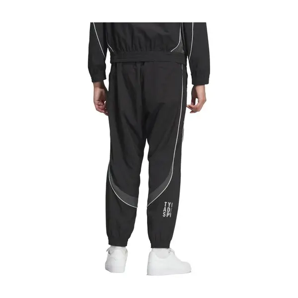 Adidas Brand Love Loose Fit Light Woven Pants 'black Grey Six - Black/grey Six