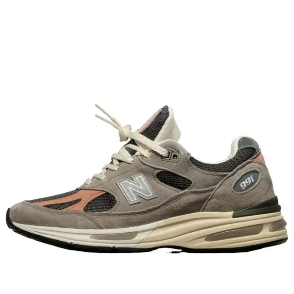 NEW BALANCE Made In Uk 991v2 Sneakers - Grey/salmon