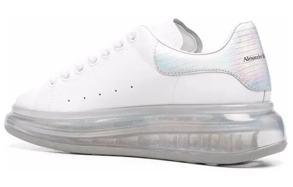 Alexander McQueen Oversized Larry Sneakers - White/iridescent