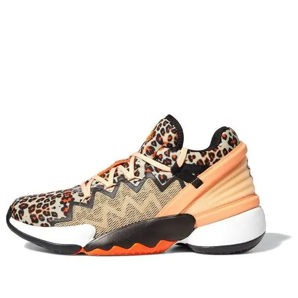 Adidas D.o.n. Issue #2 Leopard Print Sneakers - Leopard/orange